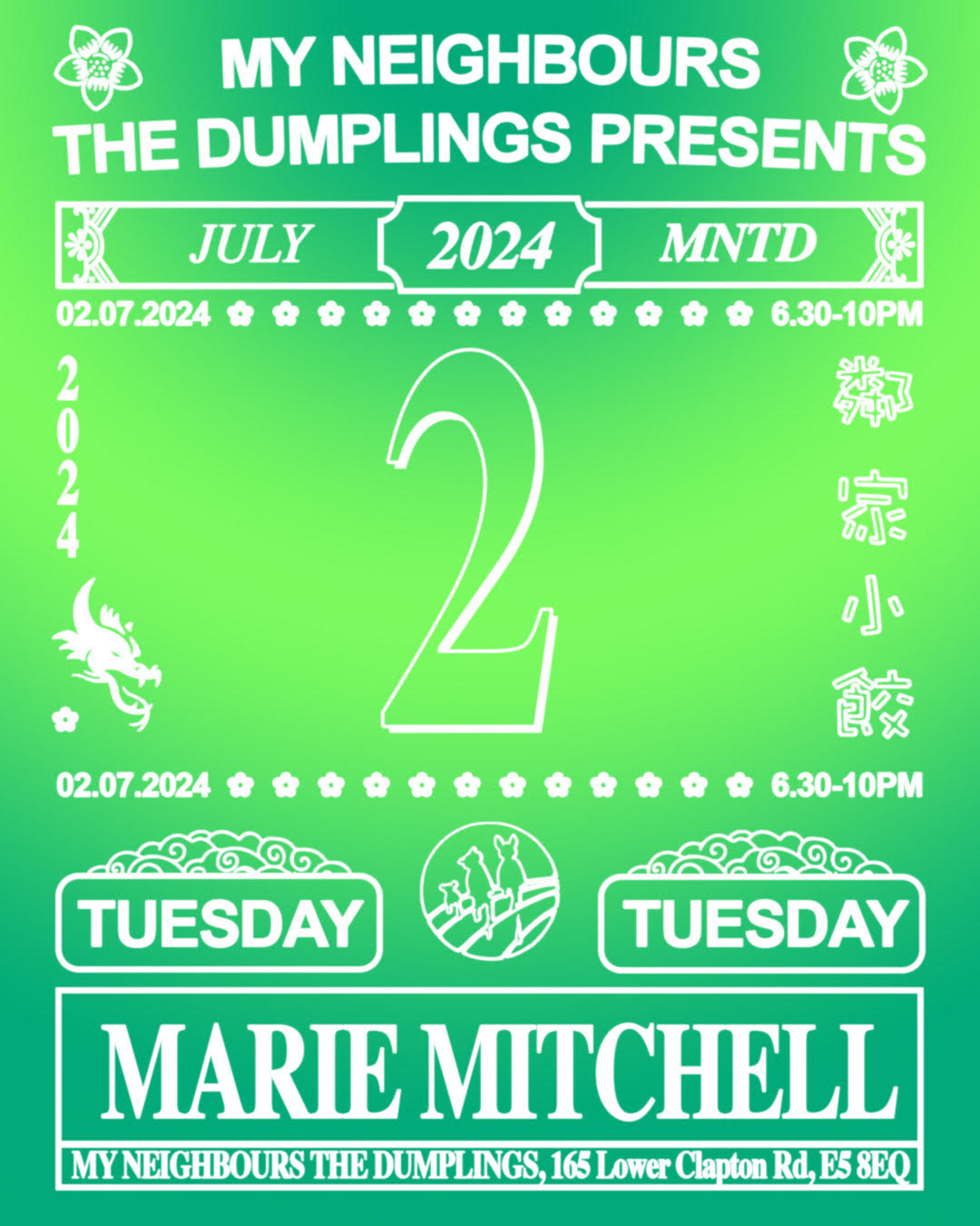 Marie Mitchell x MNTD Supper club – My Neighbours the Dumplings